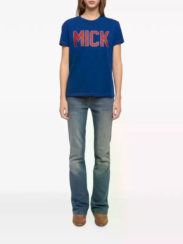 Zadig&Voltaire Mick Strass-embellished T-shirt - Blue