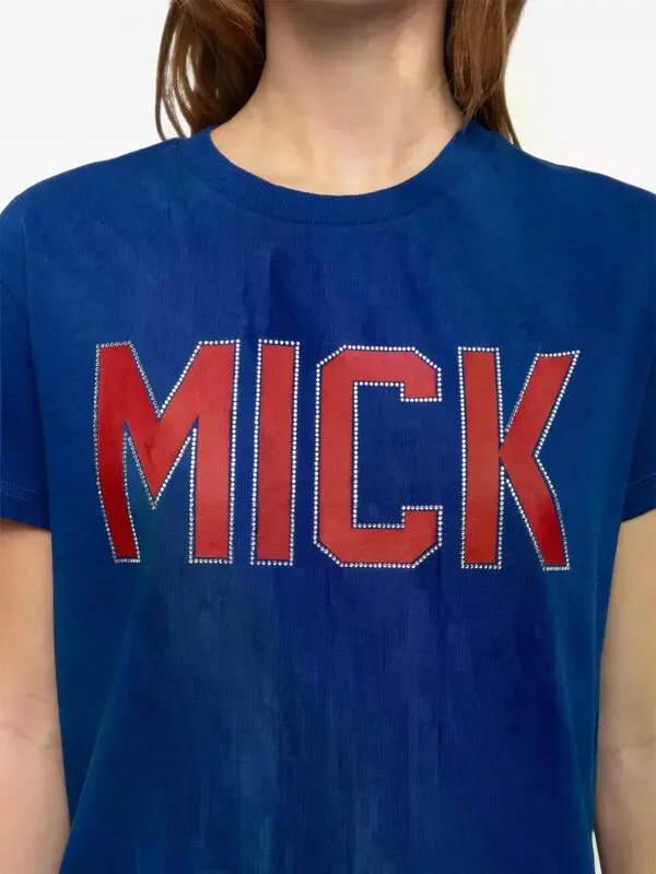 Zadig&Voltaire Mick Strass-embellished T-shirt - Blue