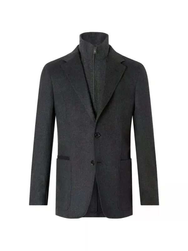 Zegna Dark Mélange Oasi Cashmere Jacket
