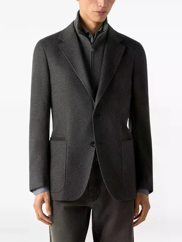 Zegna Dark Mélange Oasi Cashmere Jacket