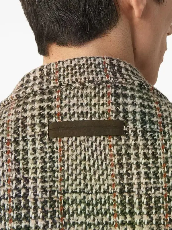 Zegna Check Wool-blend Blazer