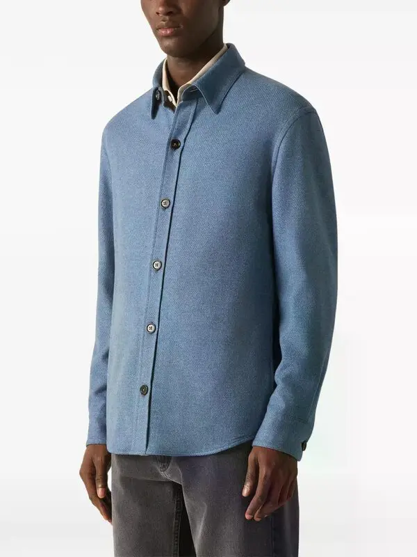 Zegna Light Multimélange Oasi Cashmere Overshirt