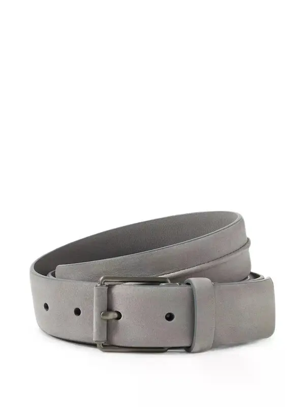 Zegna Mélange Nubuck Belt - Grey