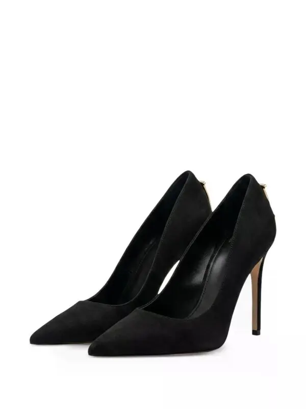 Elisabetta Franchi Suede Pump With Logo Detail