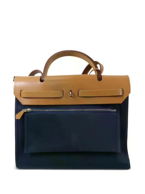 Hermès Pm Herbag Canvas Tote Bag