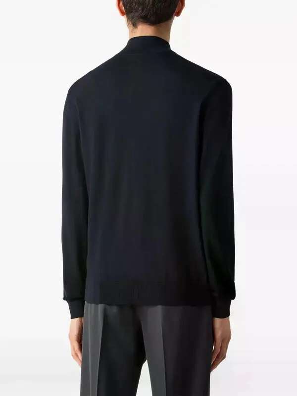 Zegna Trofeo 15milmil15 Wool Full Zip Cardigan