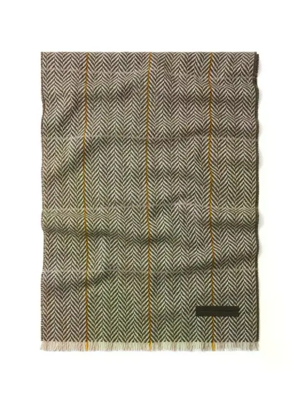 Zegna Light Taupe Oasi Cashmere Scarf - Brown