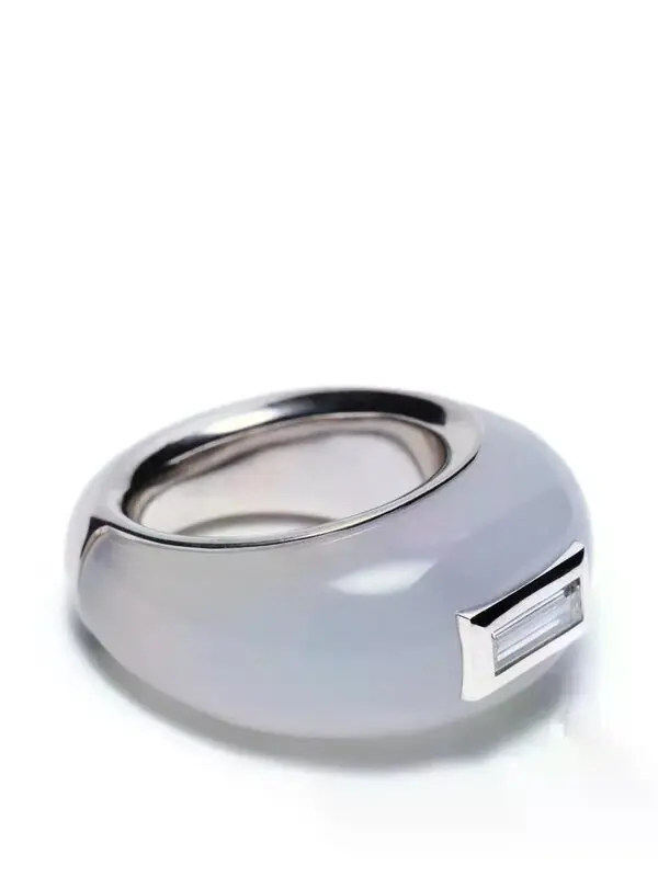 LUMINOUS 27 Marguerite Chalcedony And Diamond Ring