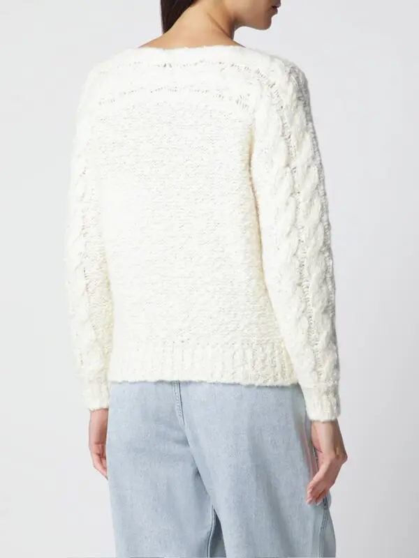 Isabel Marant Étoile Drop-shoulder Virgin Wool Crewneck Sweater - Beige
