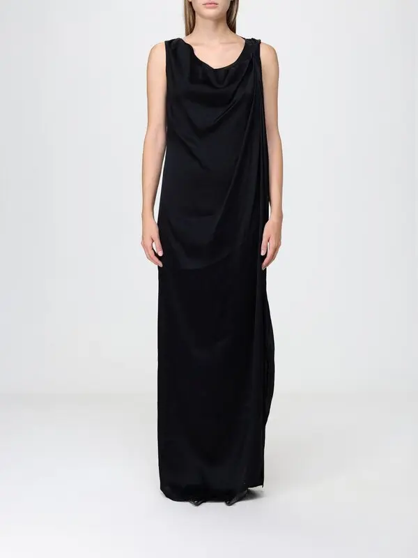 MAISON MARGIELA Draped Off-the-shoulder Mini Tunic With Side Slit