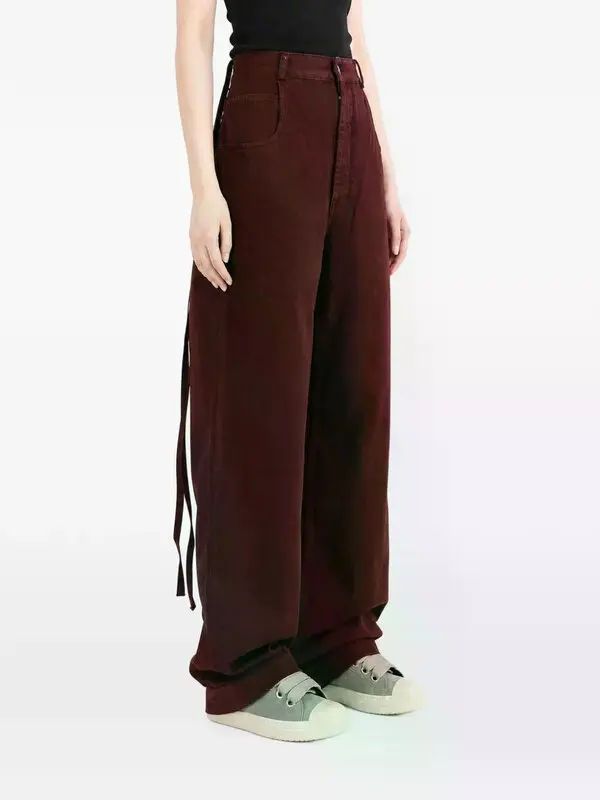 ANN DEMEULEMEESTER Kristel Strap-detail Wide-leg Trousers