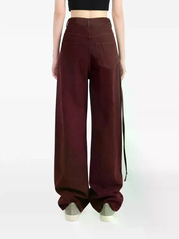 ANN DEMEULEMEESTER Kristel Strap-detail Wide-leg Trousers