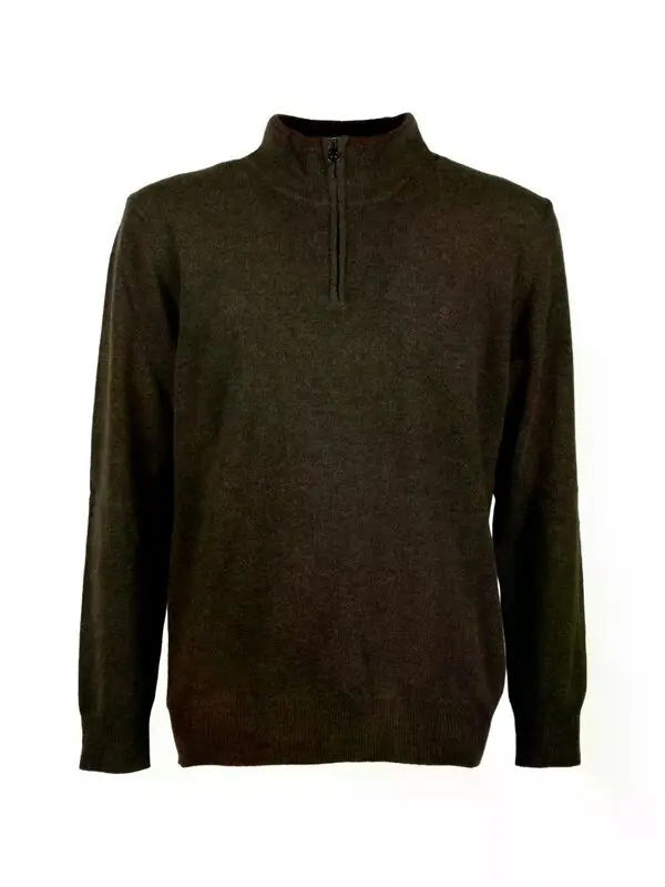 BROOKSFIELD Quarter-zip Knitted Sweater