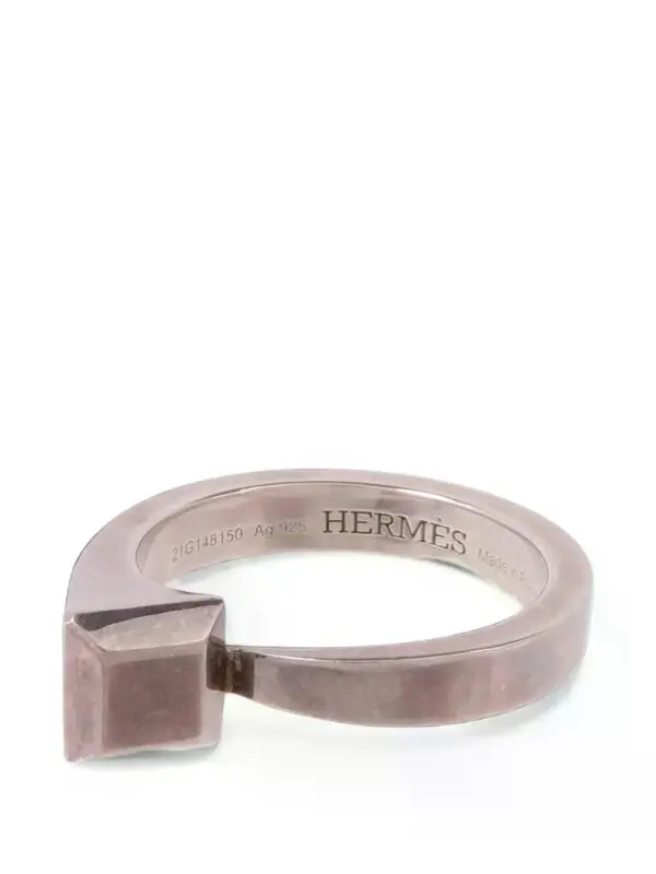 Hermès Clou De Forge Engraved-logo Ring
