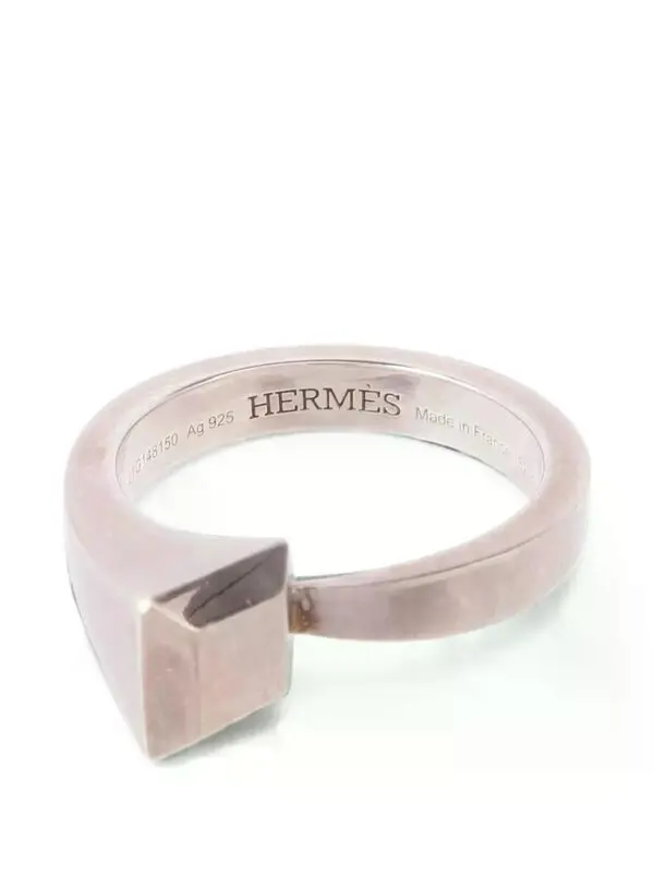 Hermès Clou De Forge Engraved-logo Ring