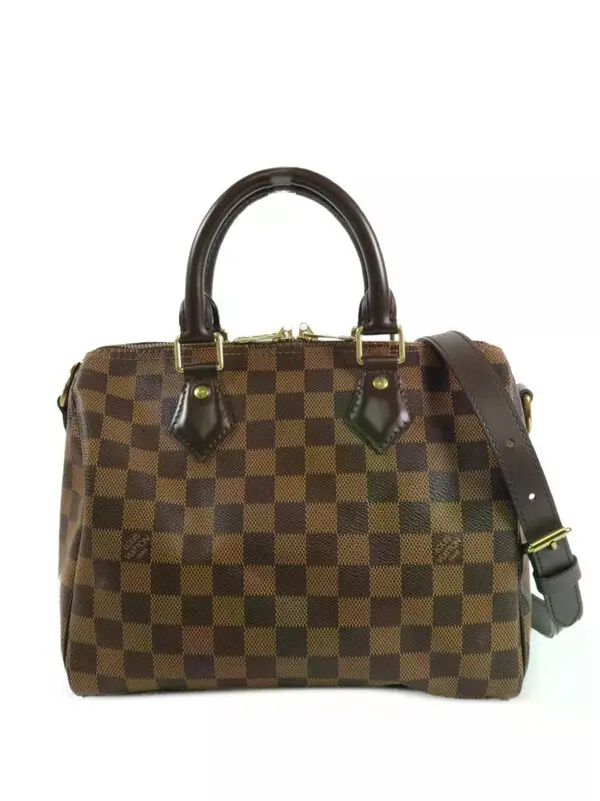 LOUIS VUITTON 25 Speedy Bandouliere Damier Tote Bag