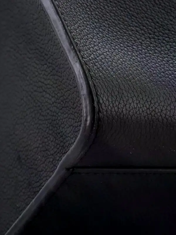 LOUIS VUITTON Lockme Monochrome Leather Mm Tote Bag - Black
