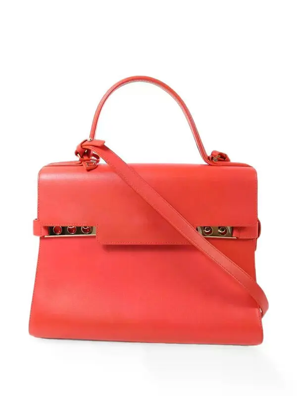 Delvaux Mm Tempete Tote Bag - Red