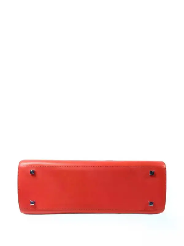 Delvaux Mm Tempete Tote Bag - Red