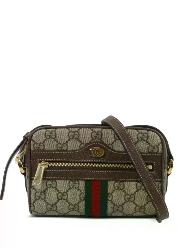 Gucci Mini Ophidia Gg Supreme Crossbody Bag - Neutrals