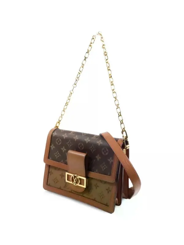 LOUIS VUITTON Mm Dauphine Monogram Reverse Shoulder Bag - Brown
