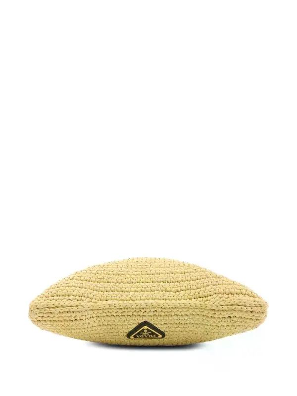 Prada Crochet Raffia Shoulder Bag