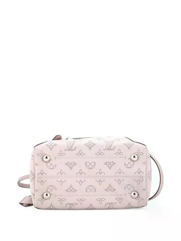 LOUIS VUITTON Hina Handbag Mahina Leather Pm Shoulder Bag - Grey