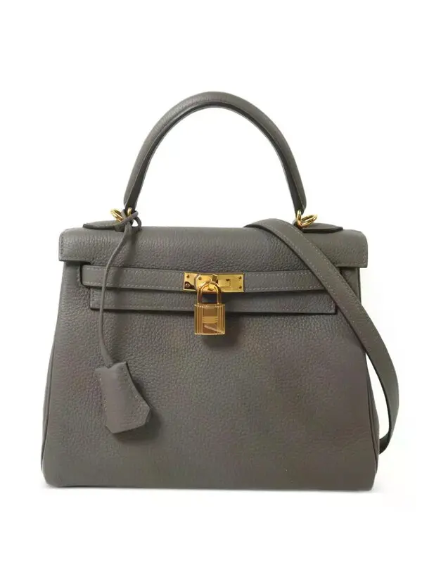 Hermès 2022 25 Kelly Togo Tote Bag - Grey