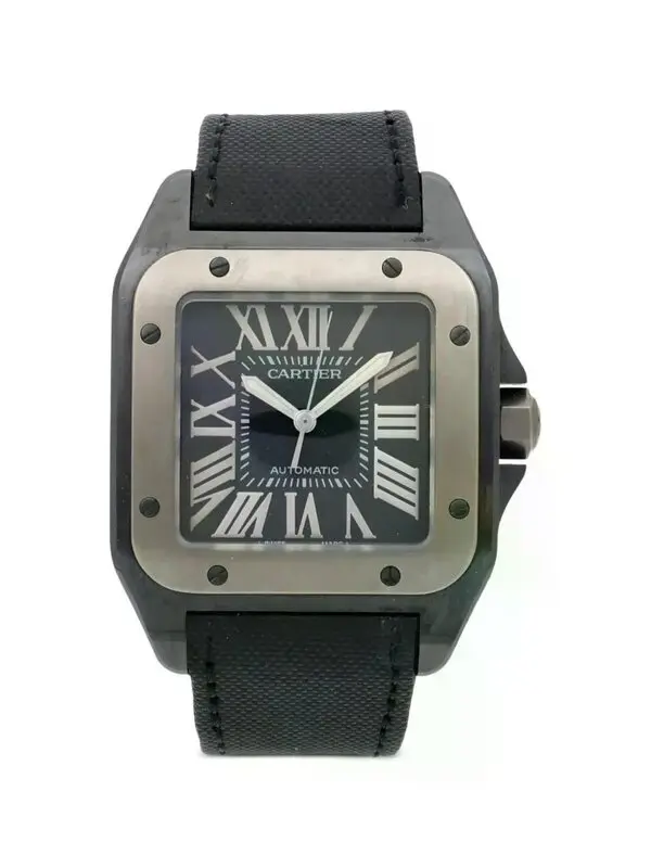 Cartier Santos 100 51mm Watch - Black