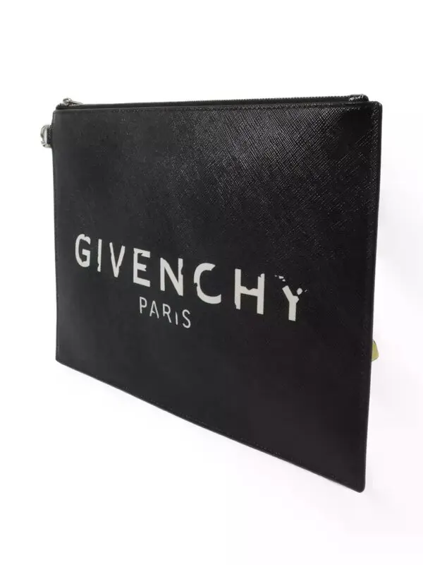 Givenchy Logo-print Leather Clutch Bag
