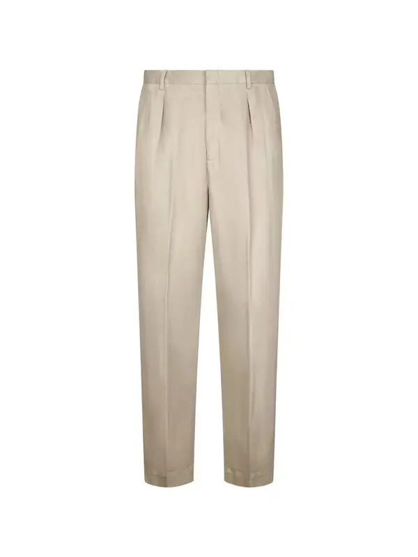 CELLAR DOOR Pleated Tapered-leg Trousers