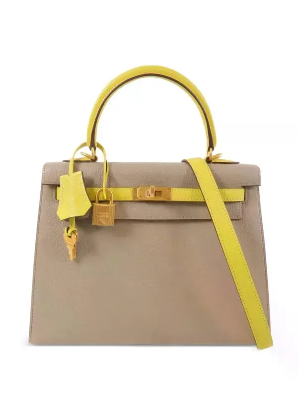 Hermès 2023 25 Kelly Tote Bag - Grey