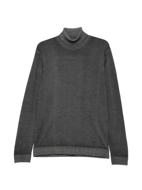 DANIELE FIESOLI Roll-neck Fine-knit Sweater - Grey