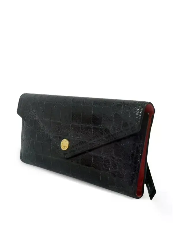 Miu Miu Embossed-leather Wallet - Black