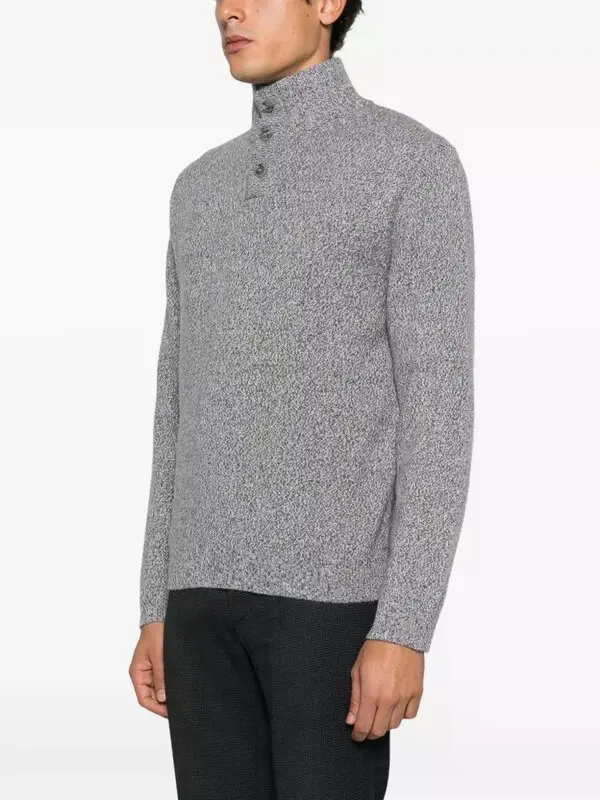 DANIELE FIESOLI Button-up Melange Sweater