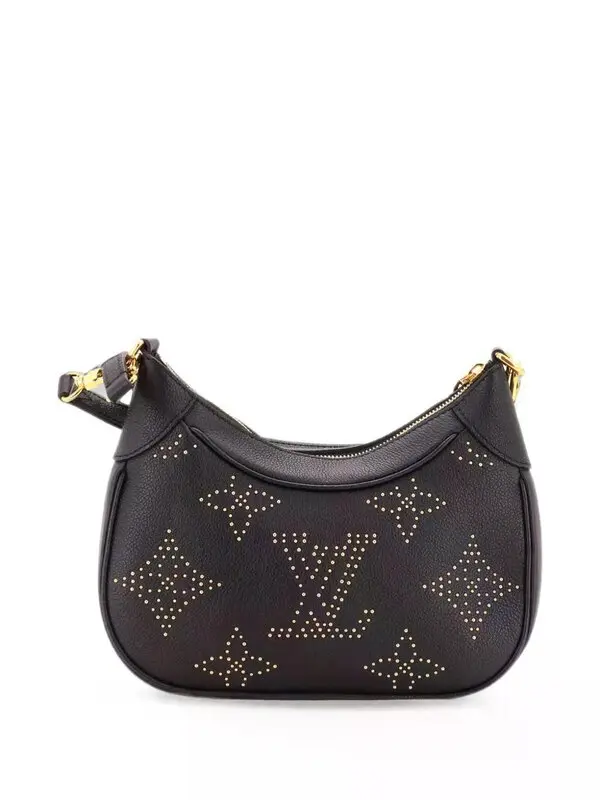 LOUIS VUITTON Bagatelle Nm Handbag Studded Monogram Giant Leather Shoulder Bag
