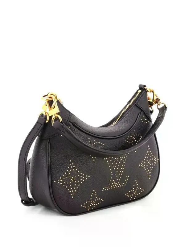 LOUIS VUITTON Bagatelle Nm Handbag Studded Monogram Giant Leather Shoulder Bag