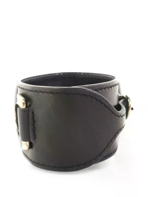 Hermès 2004 Pavane Leather Bracelet