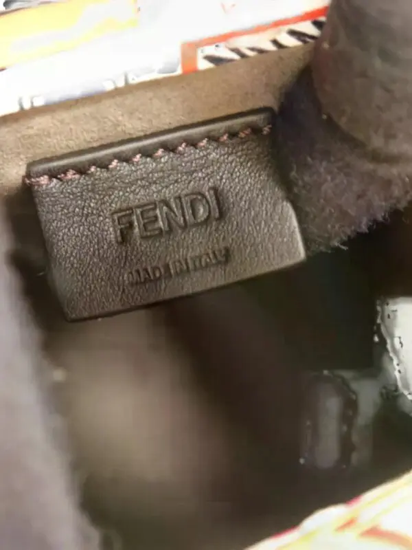 Fendi Mini Sunshine Shopper Leather Tote Bag