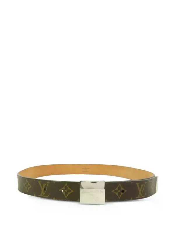 LOUIS VUITTON Monogram Ceinture Carre Belt - Brown