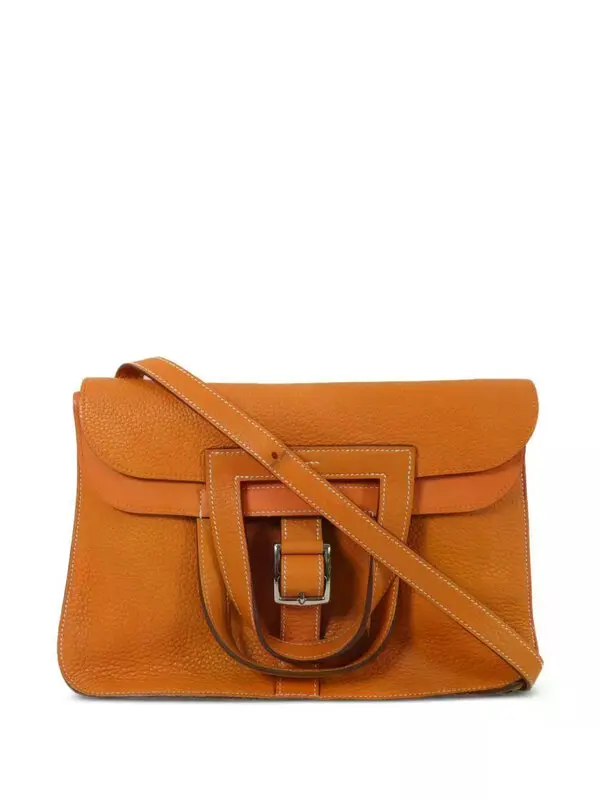 Hermès 31 Halzan Shoulder Bag - Orange