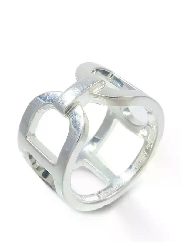 Hermès Mm Ever Chaine D'ancre Ring - Silver