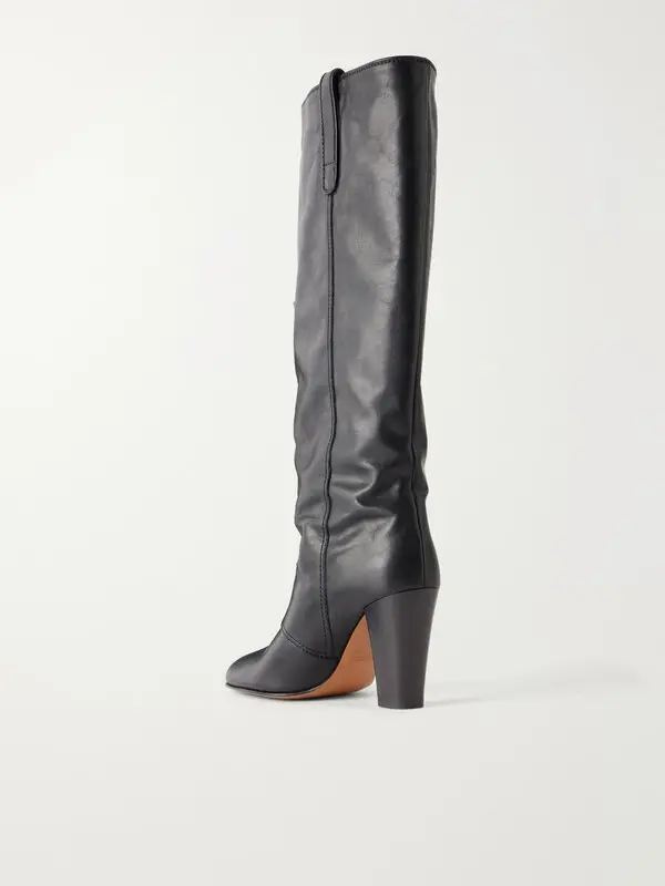Chloé Anouk 85 Embellished Leather Knee Boots