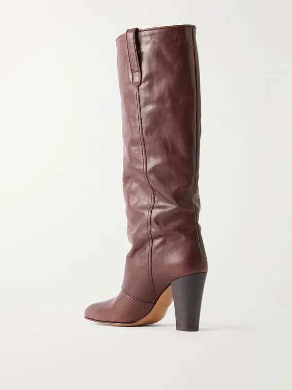 Chloé Anouk 85 Embellished Leather Knee Boots