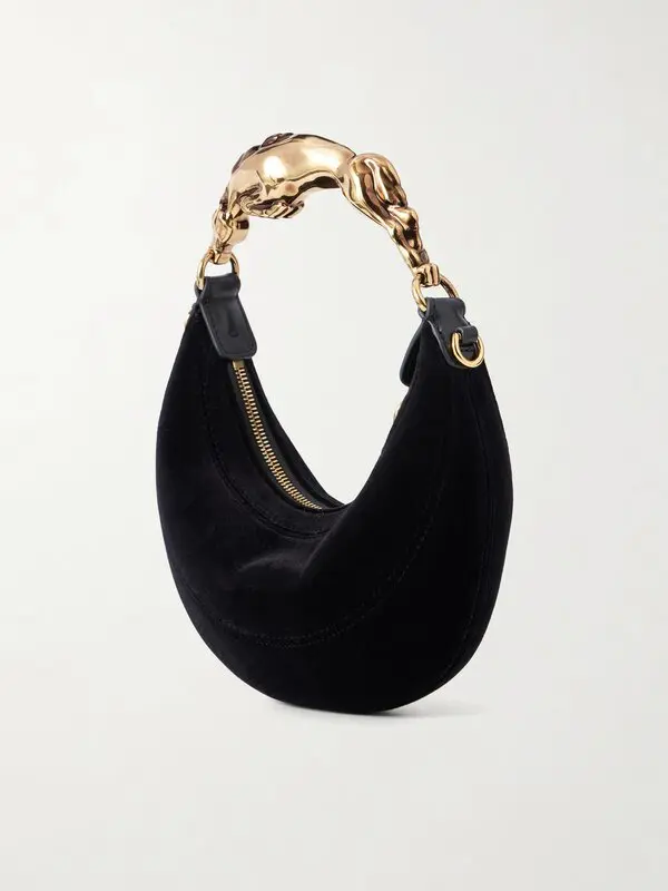 Chloé Chain Horse Velvet Shoulder Bag