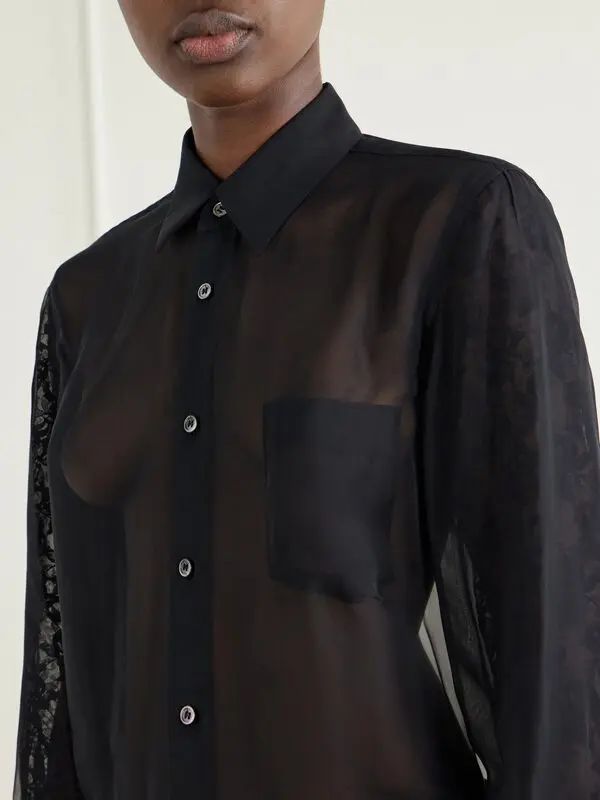Comme Des Garçons Georgette Shirt