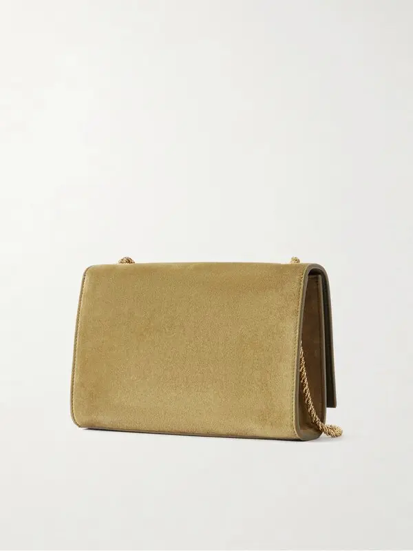 Saint Laurent Kate Tassel Embellished Suede Shoulder Bag