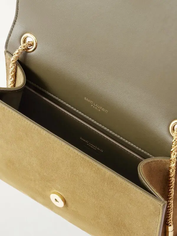 Saint Laurent Kate Tassel Embellished Suede Shoulder Bag