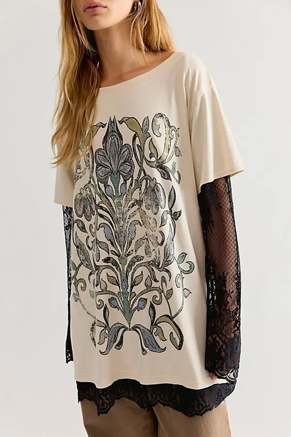 Free People Decked Out Twofer Top At - Tea Combo