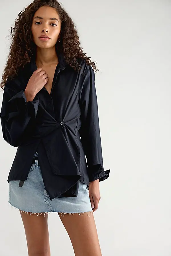 We The Free Many Ways Solid Button Down At - Black